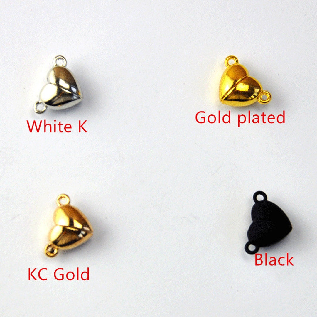 10 Pairs/lot Love Heart Magnetic Clasps,strong Magnetic Clasps ...
