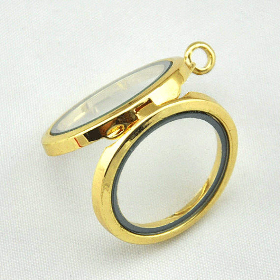 2pcs Round Floating Locket Living Locket Glass Locket | Etsy