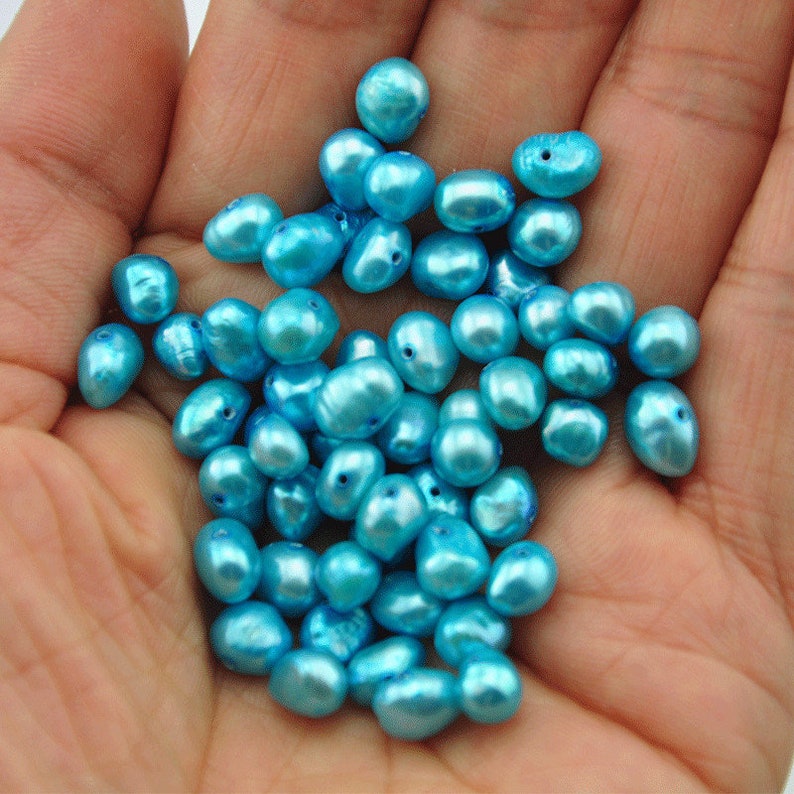 50PCS-500PCS AAA 6-7mm perla de agua dulce perla de agua - Etsy España