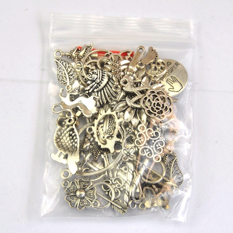 10-100pcs Liquidation Bulk Charm Lot Pendant Bulk Charm Mix Silver ...