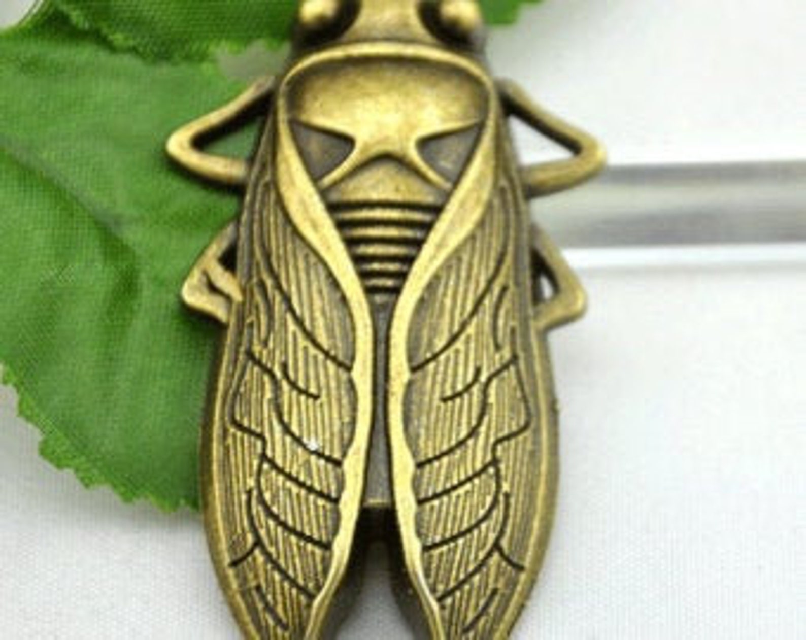 3 Pcs Antique Bronze /antique Silver Huge Cicada Pendants - Etsy