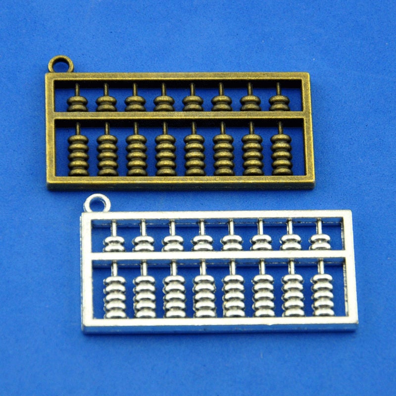 5pcs Abacus charms Antique Silver /Antique Bronze Abacus Charm | Etsy