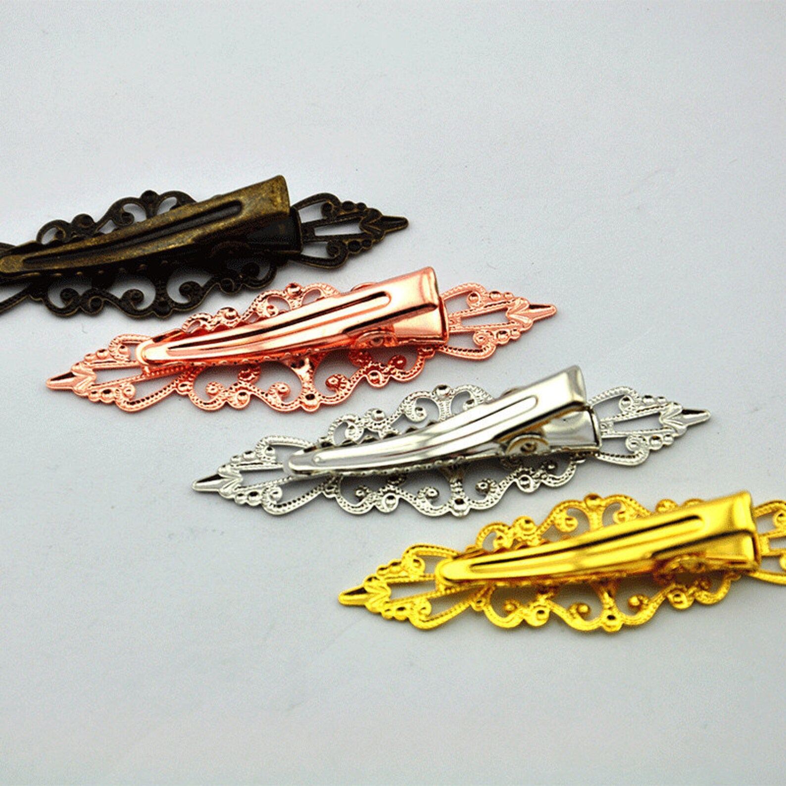 16x57mm Hair Clips Set of 2 Hairpins Large Snap Hair Clips - Etsy