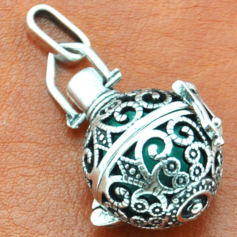 Antique Silver Filigree Lucky Magic Box Locket Charm | Etsy