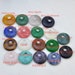 30mm Gemstone Donut Crystal Donut Lucky Safety Pendant，side Hole ...
