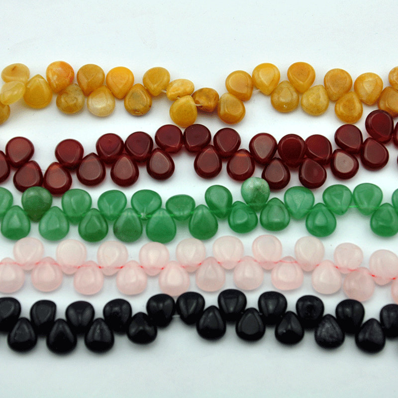 Water Drop BeadsGemstone Drop Beads Natural CrystalTop | Etsy