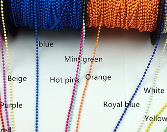 Colored Ball Chain - Etsy