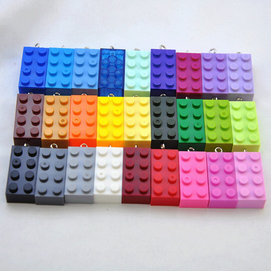 Cute Colorful Square Building Block Charm Pendan，long Rectangle ...