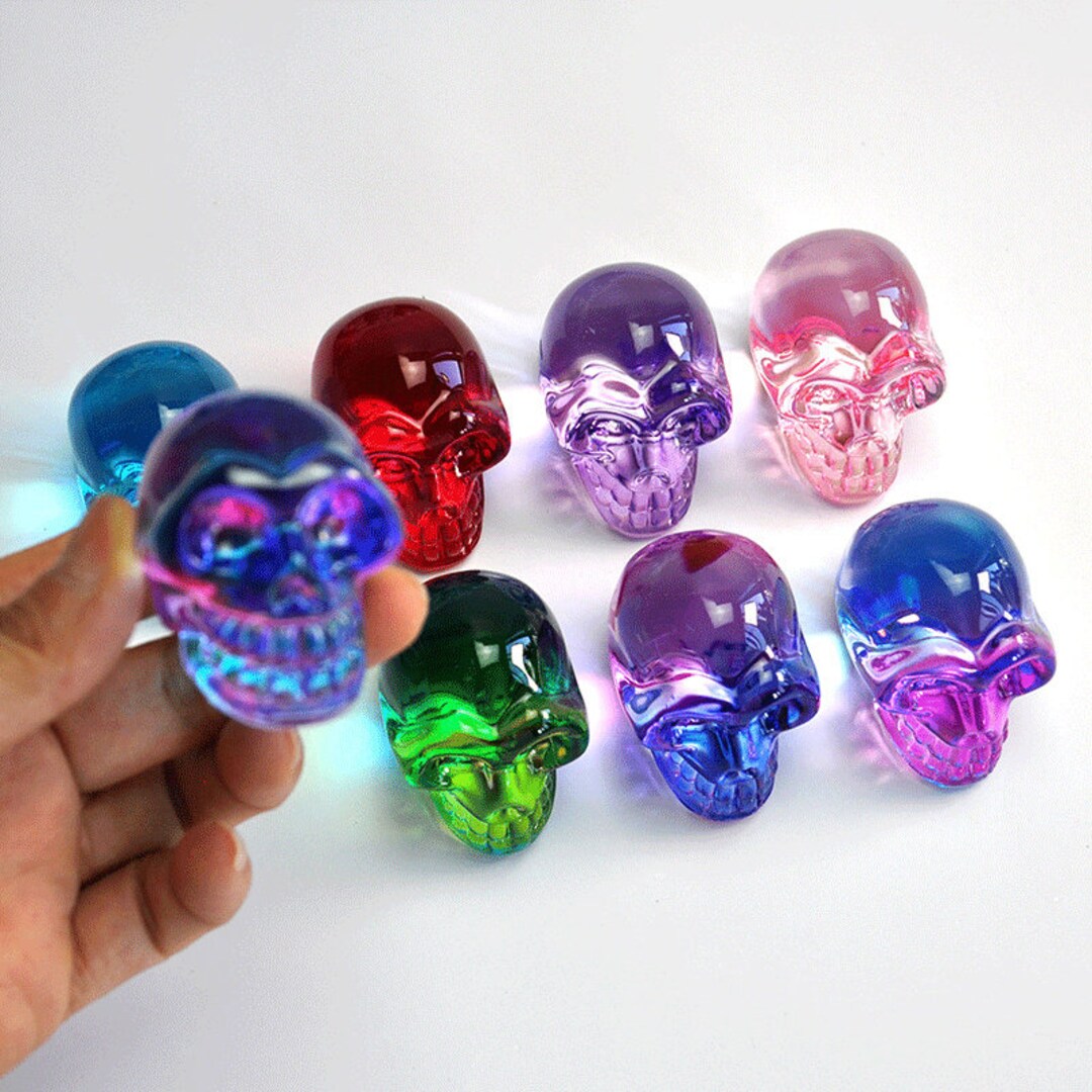 GLASS Aura Skulls,halloween Skulls for Gift,art Collectible,special ...