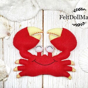 Felt Doll Pattern. Little Crab. PDF Pattern and Tutorial for Felt Doll ...