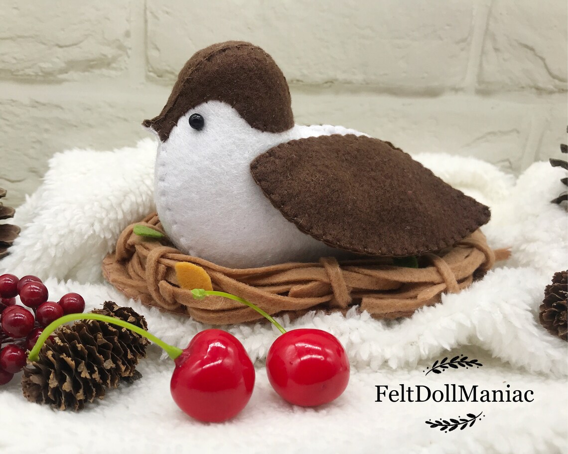 PDF Pattern and Tutorial. Sparrow in the Nest. Felt Doll. - Etsy