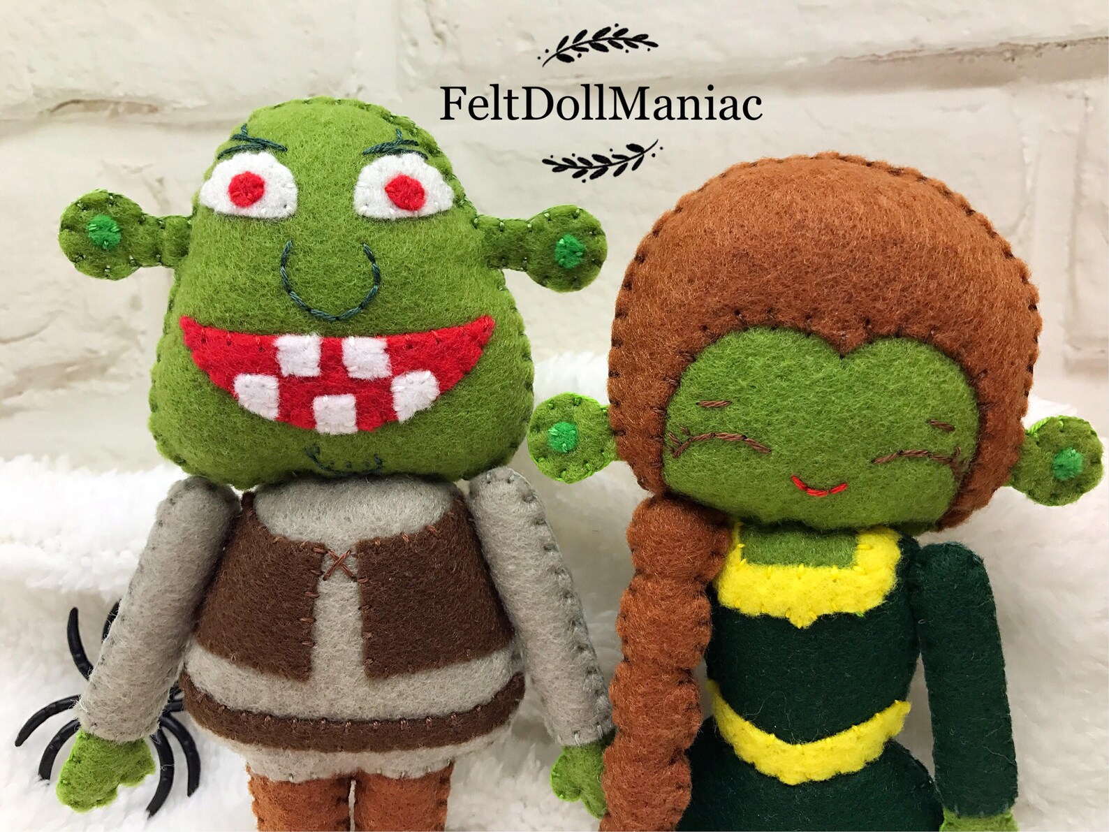 Shrek and Fiona. Felt Doll. PDF Pattern and Tutorial. - Etsy Canada