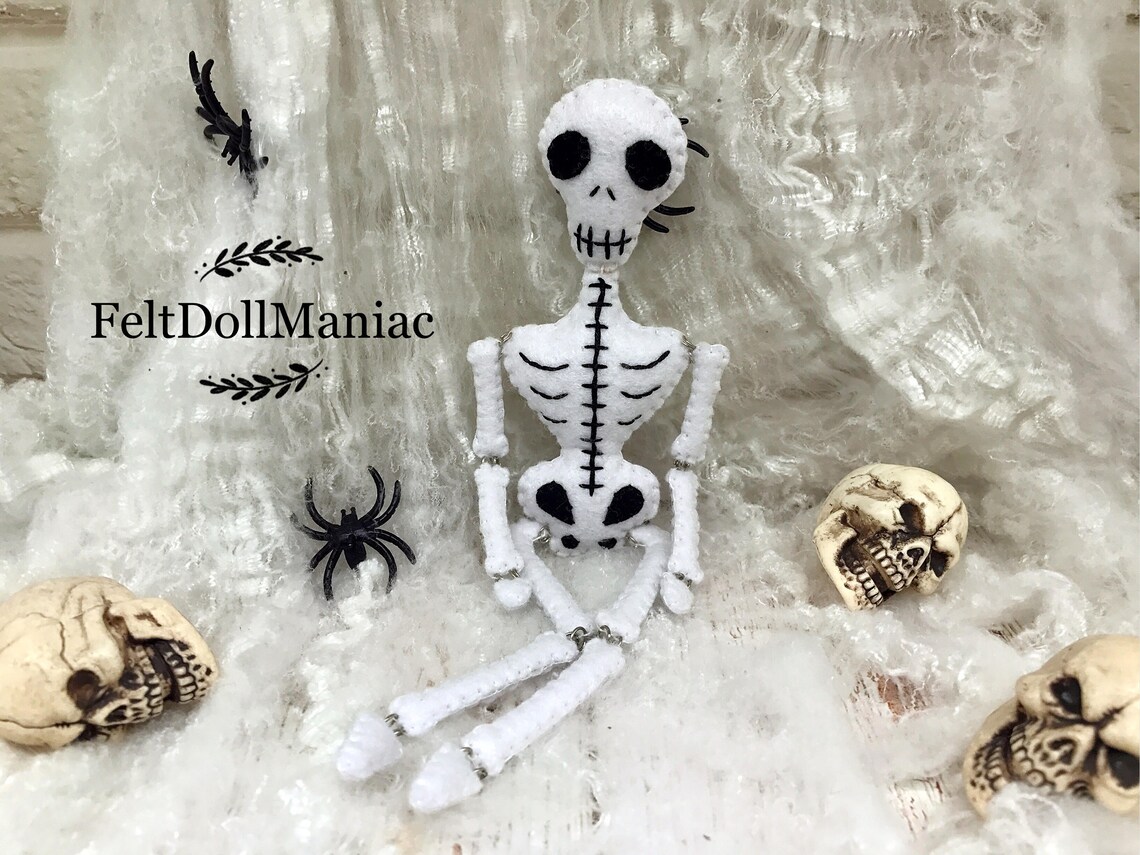 Felt Pattern. Skeleton Doll. PDF Pattern and Tutorial. - Etsy