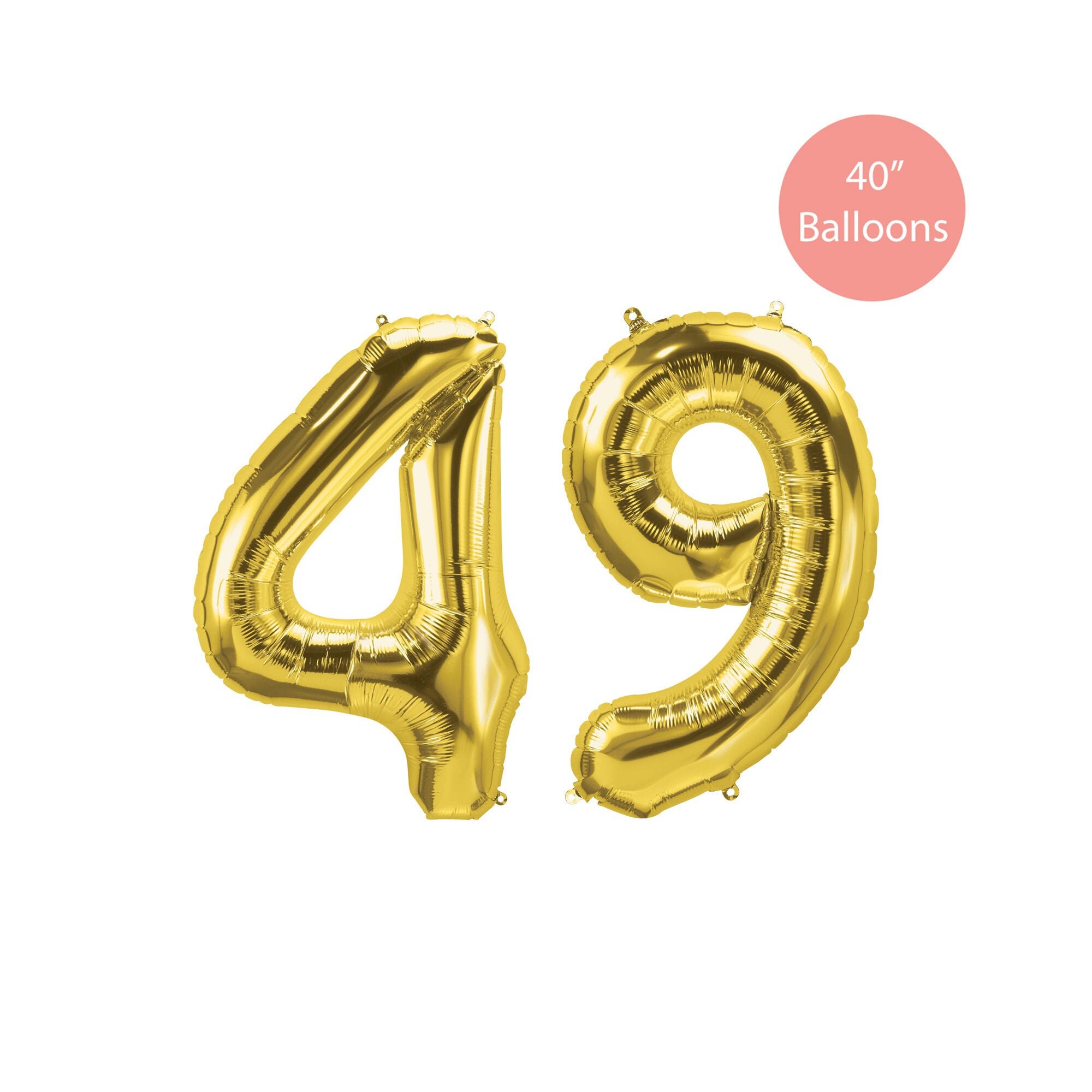 49 Gold Number Balloon 49 Gold Balloons Gold 49 Balloon | Etsy