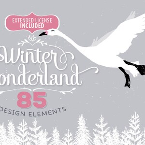 Winter Wonderland: PNG Clipart / Whimsical Clip Art / | Etsy