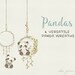 Spring Pandas Clipart Set: Panda Bear Clip Art Sweet Clipart - Etsy