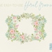 Spring Floral Frames Clipart Set: Hand Drawn Floral Frames - Etsy