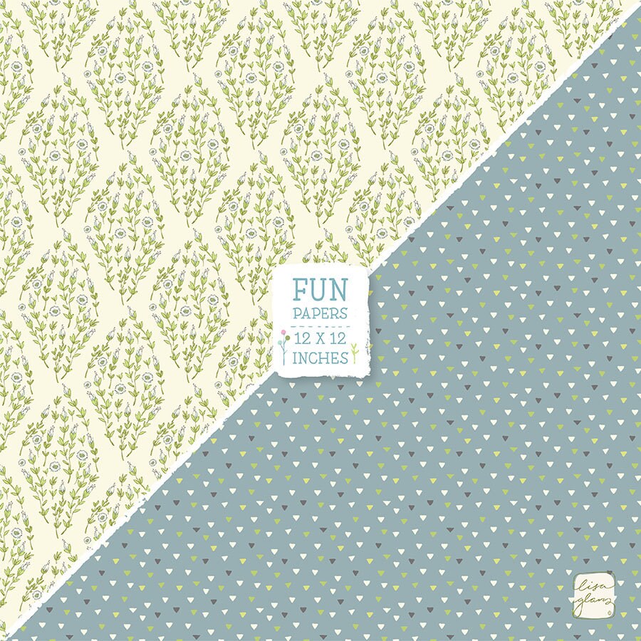 Spring Abundance Printable Papers Spring Digital Download | Etsy