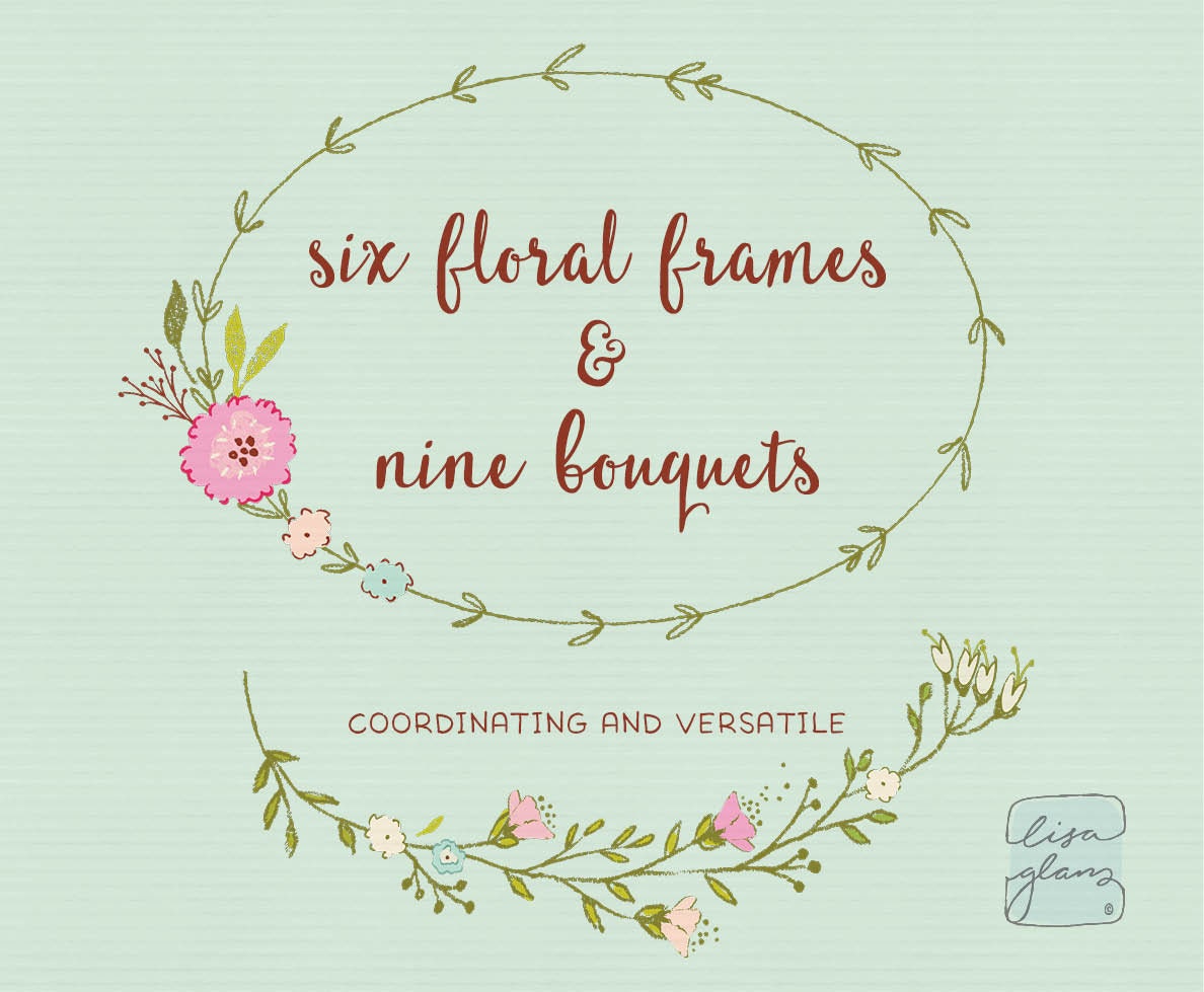 Colorful Spring Flower Clipart Set: Bouquet Clip Art Bright | Etsy