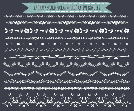 Chalkboard Dot Borders