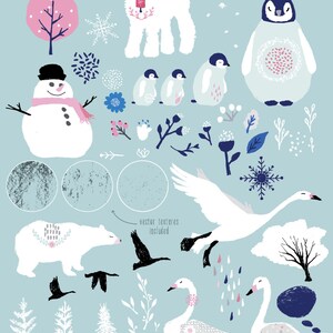 Winter Wonderland: PNG Clipart / Whimsical Clip Art / Commercial Use ...