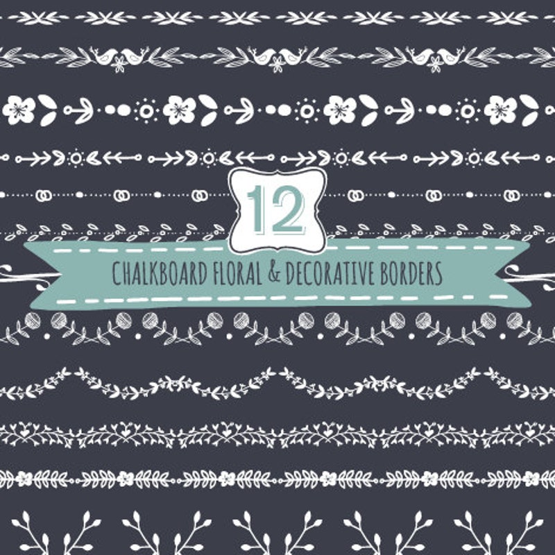 Floral Chalkboard - Etsy