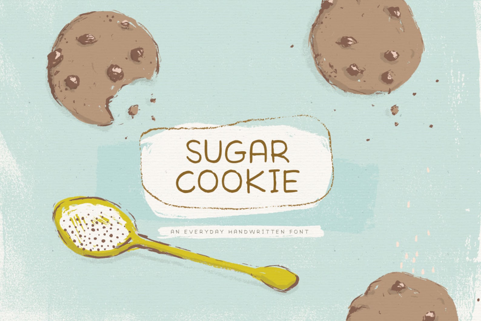 Sugar Cookie SVG Font: Hand-lettered San Serif - Etsy