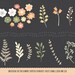 Chalkboard Wedding Clip Art Collection: Hand Drawn Floral Wreath ...