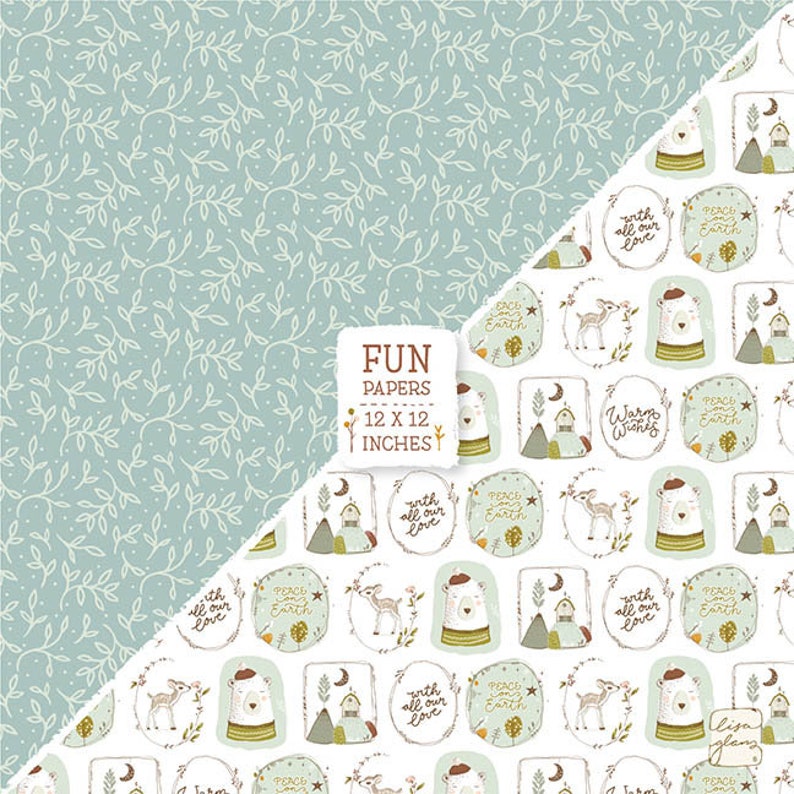 Holiday Printable Papers Rustic Christmas Digital Download - Etsy