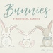 Spring Bunny Clipart Set: Cute Bunnies Clip Art, Teacup Clipart ...
