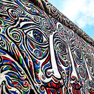 Colorful Wall Art Street Art Print Berlin Wall Berlin | Etsy