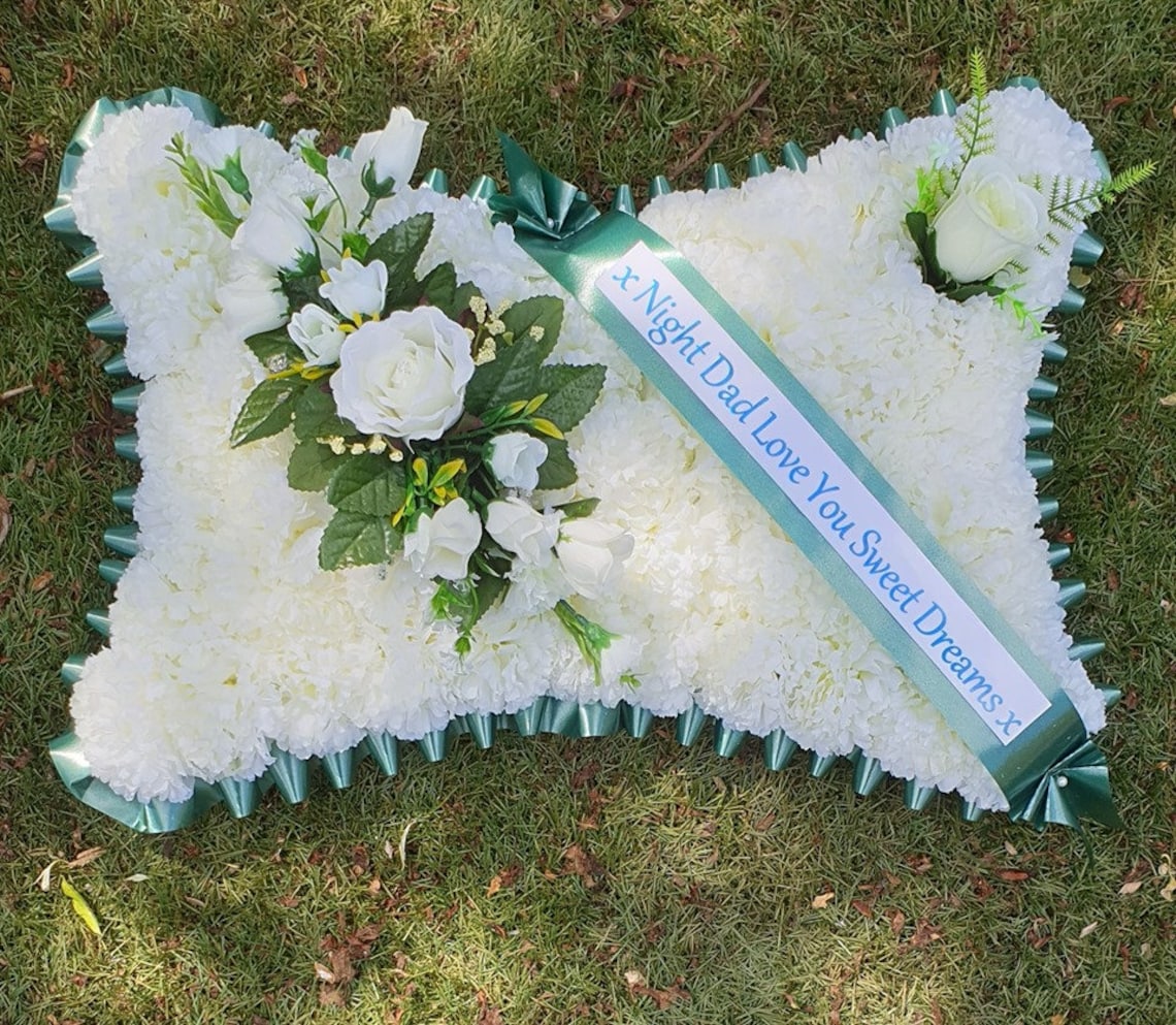 Pillow Shape Silk Artificial Funeral Flowers Wreath/memorial/grave ...