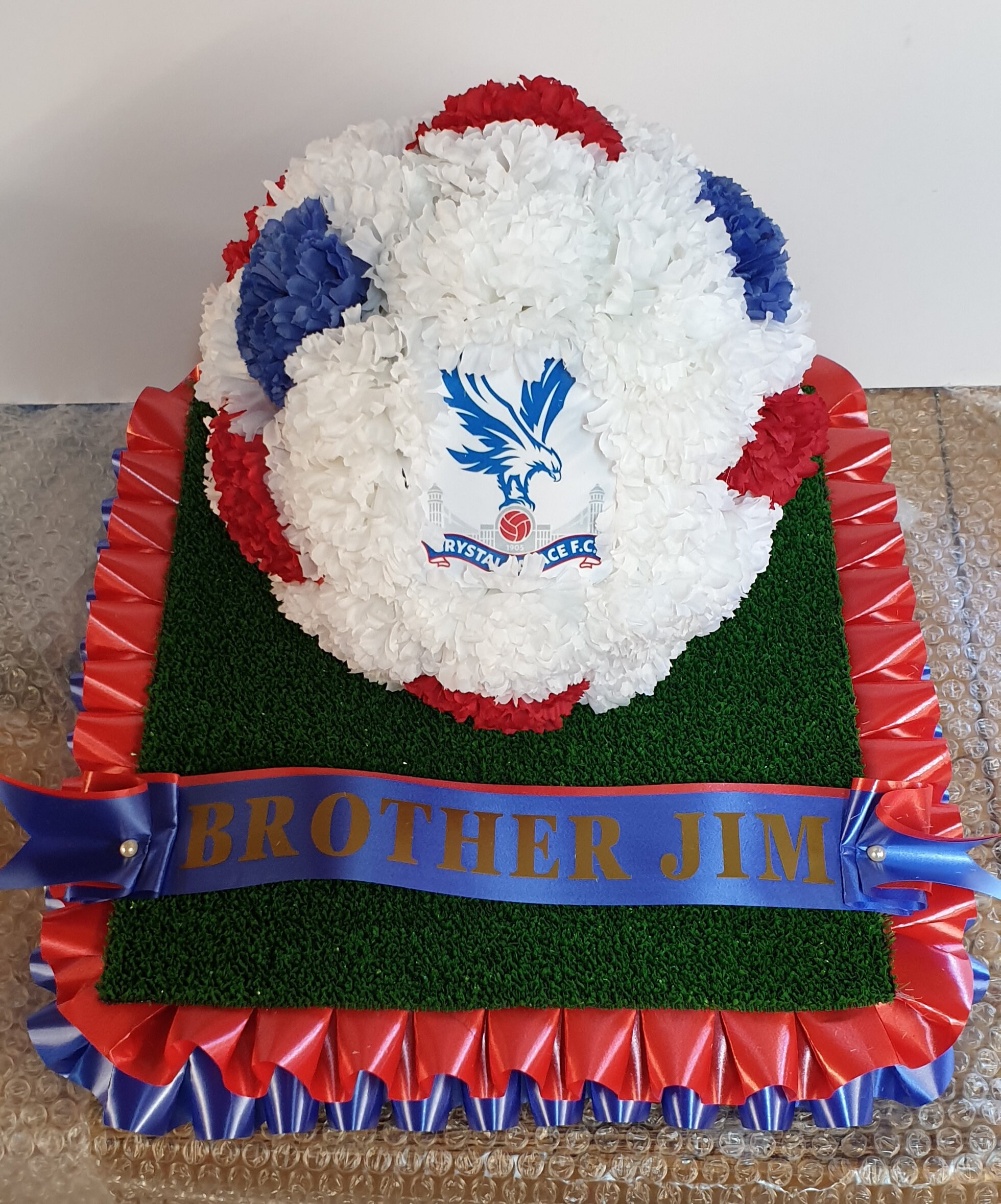 Stems Football on Turf Any Team Silk Artificial Funeral - Etsy UK