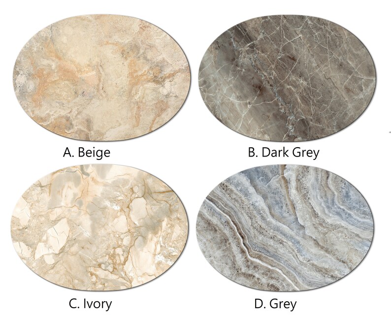 Gray Marble Wedge Placemats for Round Tables Tactile Basket - Etsy