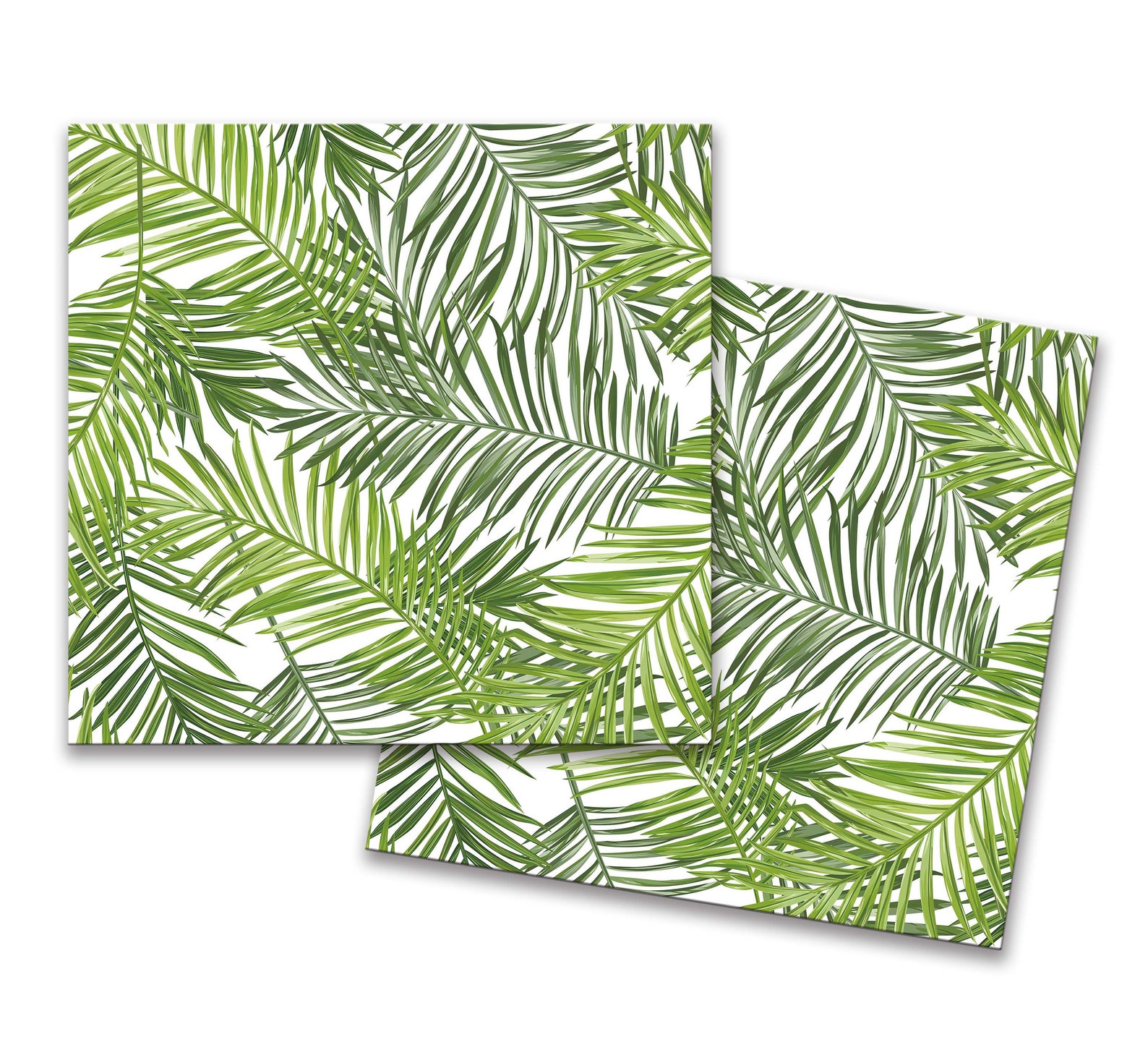Tropical Palm Leaf Placemats for Round Tables Tactile Basket - Etsy