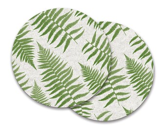 Maple Leaf Placemats for Round Tables Tactile Basket Texture | Etsy