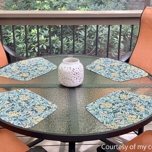 William Morris Placemats Tactile Basket Texture Turned Hem - Etsy