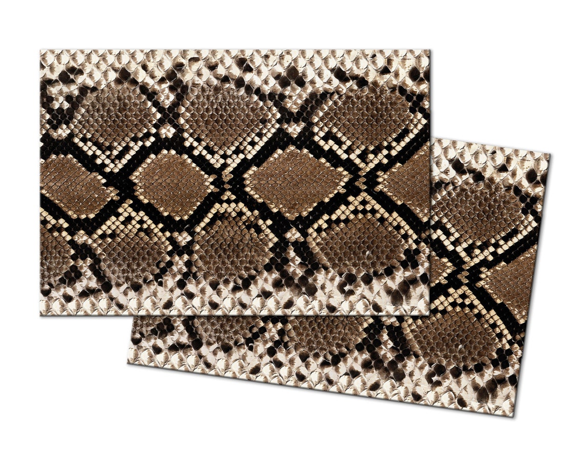 Grey Python Snake Placemats for Round Table Tactile Basket | Etsy
