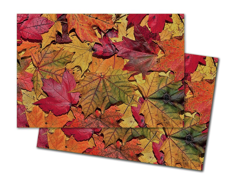 Maple Leaf Placemats for Round Tables Tactile Basket Texture - Etsy