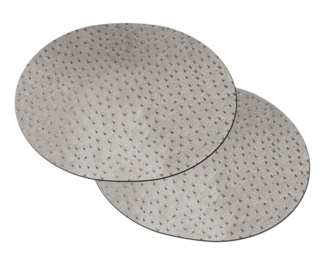 Grey Ostrich Skin Print Placemat for Round Tables Tactile Basket ...