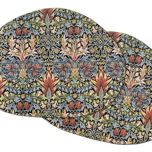 William Morris Snake Head Wedge Placemats for Round Table Tactile ...