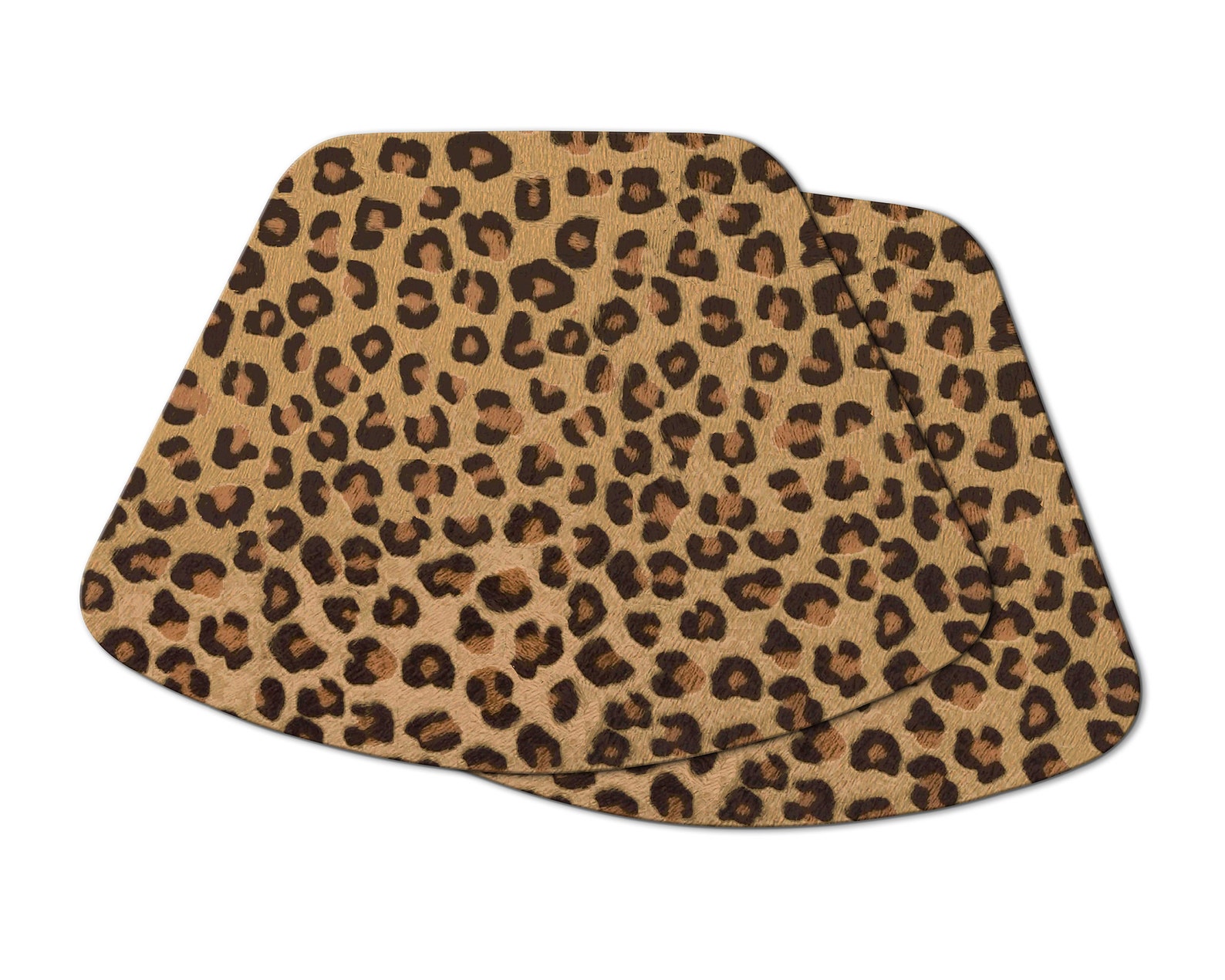 Leopard Round Oval Wedge Placemats for Round Tables Burlap - Etsy
