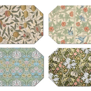 Wedge Placemat William Morris for Round Tables Tactile Basket Texture ...