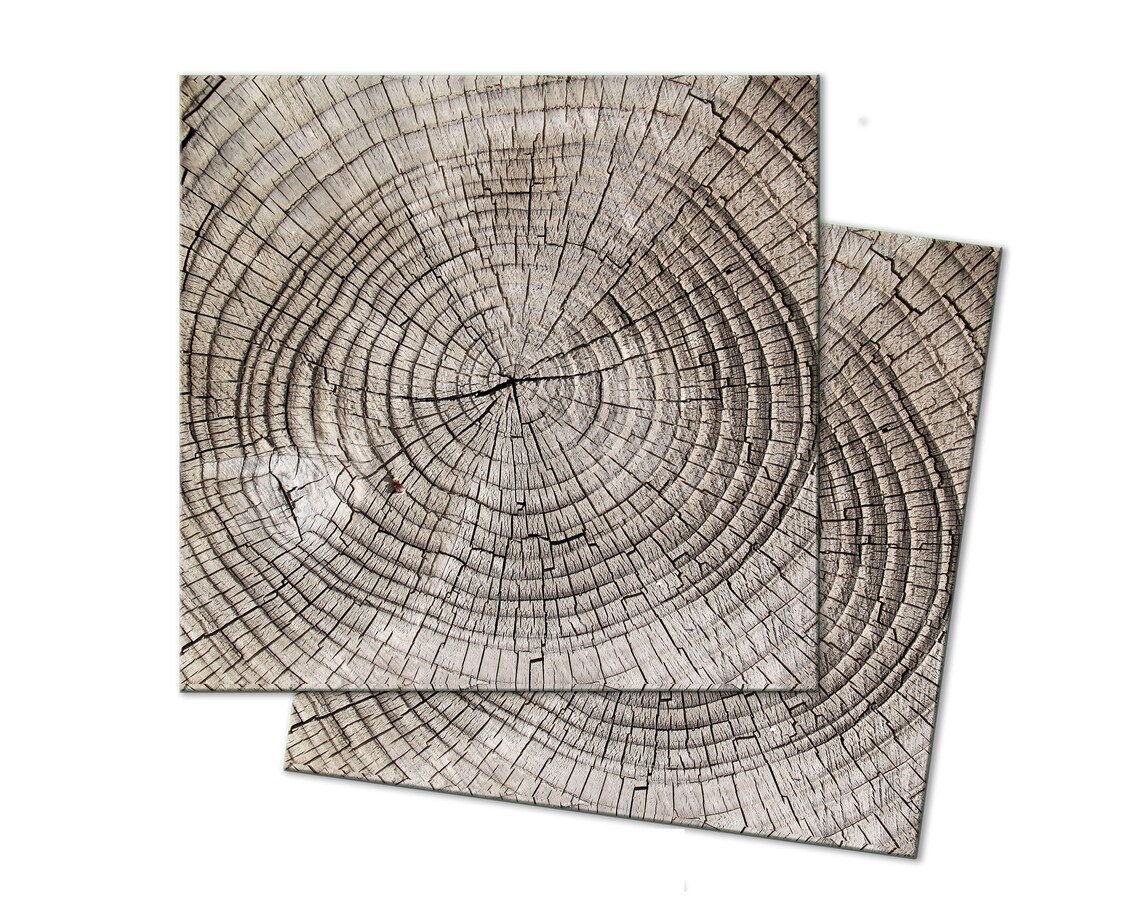 Grey Wood Ring Placemats For Round Table Tactile Basket | Etsy