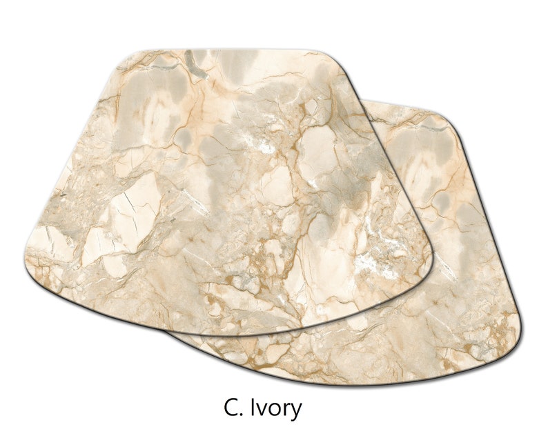 Gray Marble Wedge Placemats for Round Tables Tactile Basket - Etsy