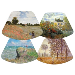 Claude Monet Wedge Placemat for Round Tables Tactile Basket Texture ...