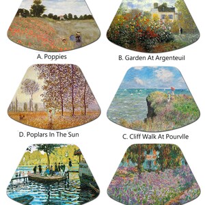 Claude Monet Wedge Placemat for Round Tables Tactile Basket Texture ...