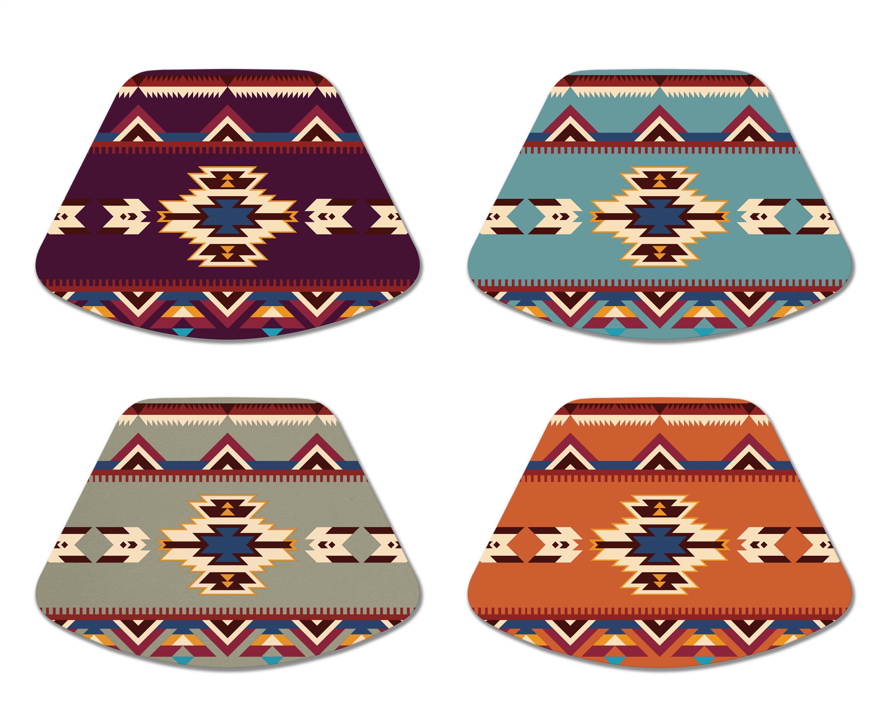 Southwest Aztec Placemats for Round Tables Tactile Basket - Etsy