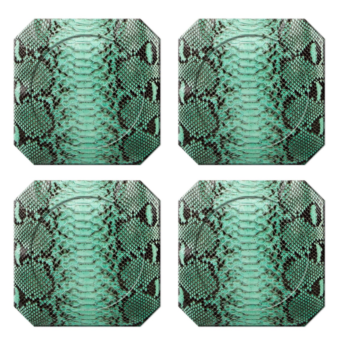Faux Python Snake Coasters Leather Recessed Tactile Basket - Etsy