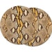 Python Snake Round Placemat Gold Tactile Basket Texture Hemmed Edge ...